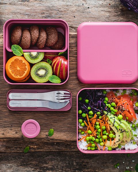 Recette Bento - Spring salad: Rice, green asparagus, dried fruit and ...