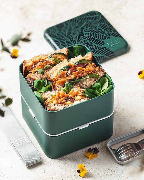 Recette Bento - Wholemeal bread veggie sandwiches - Monbento